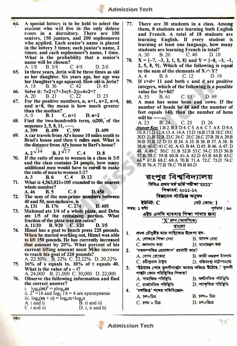 JU E Unit Question Bank