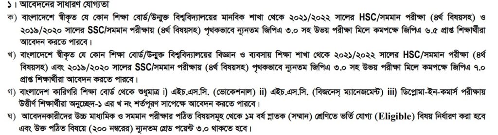 NU Admission Circular 2024 | National University Admission