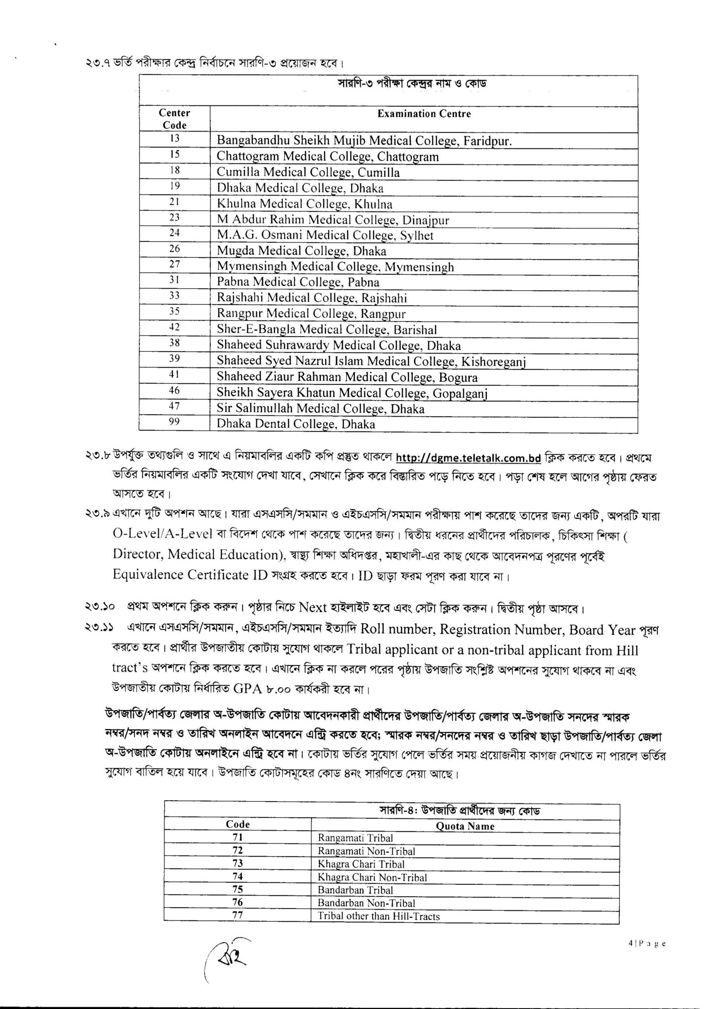 Medical Admission Circular 2024: MBBS Admission Circular 2024